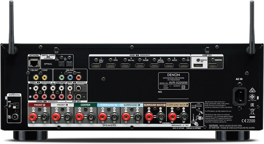Denon AVR-X2200W - Amplis home-cinéma sur Son-Vidéo.com