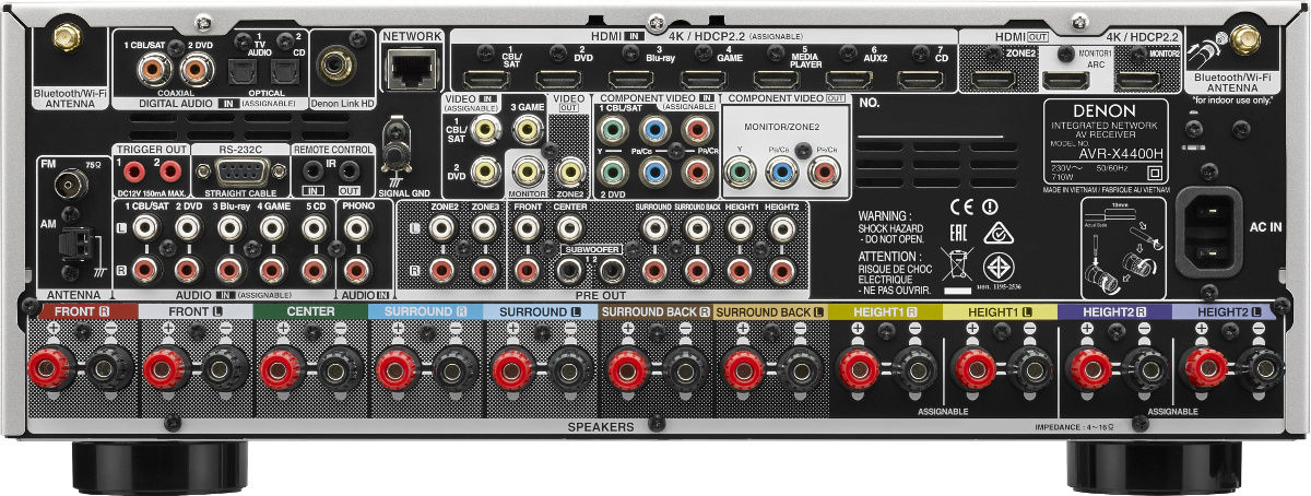 Denon AVR-X4400H Noir - Amplis home-cinéma sur Son-Vidéo.com